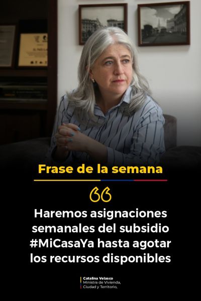 Frase de la semana | Minvivienda