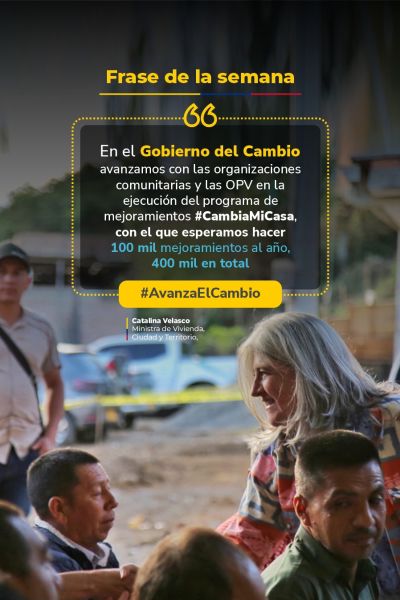 Frase de la semana | Minvivienda